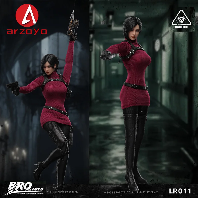 BROTOYS LR001 1/12 Scale Ada Movable eye Female Spy Action Figure 6 ...