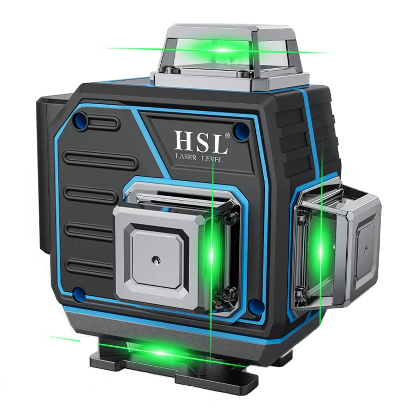 HSL-4D-16-Lines-Green-Laser-level-360-Self-leveling-5200mAh-8H ...