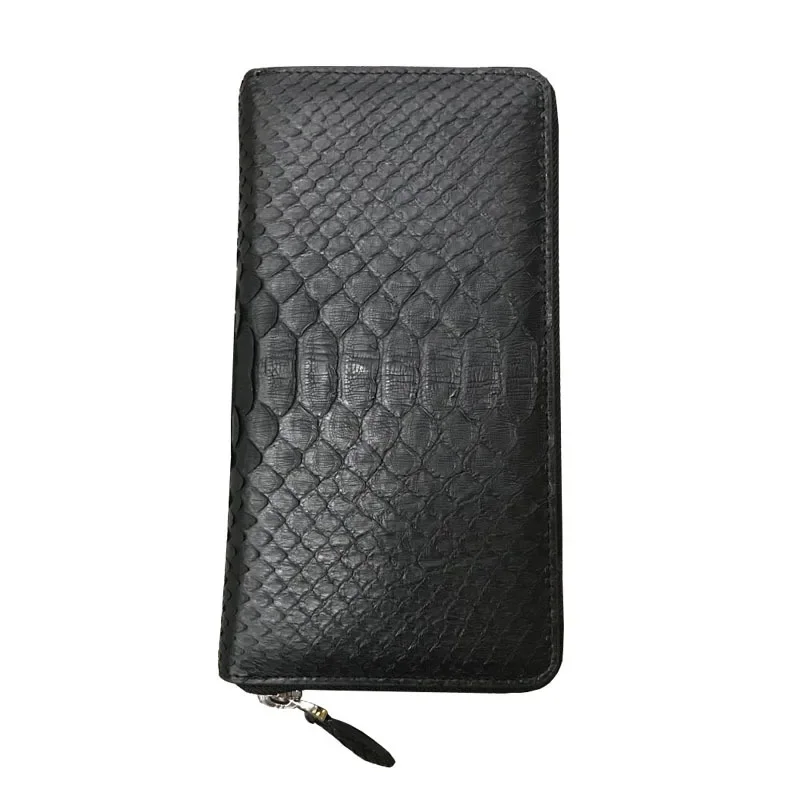 New-Fashion-Real-Python-Skin-Genuine-Leather-Women-Men-Long-Wallets-Female-Luxury-Brand-Designer ...