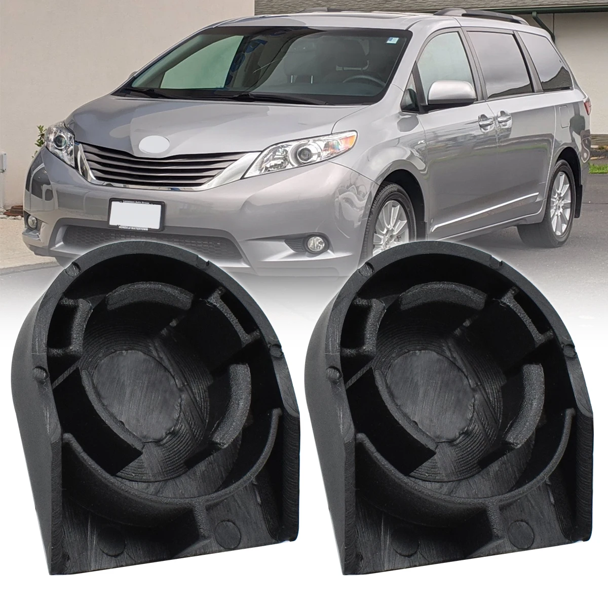 2x Front Wiper Arm Nut Cap Bolt Cover For Toyota FJ Cruiser Highlander ...