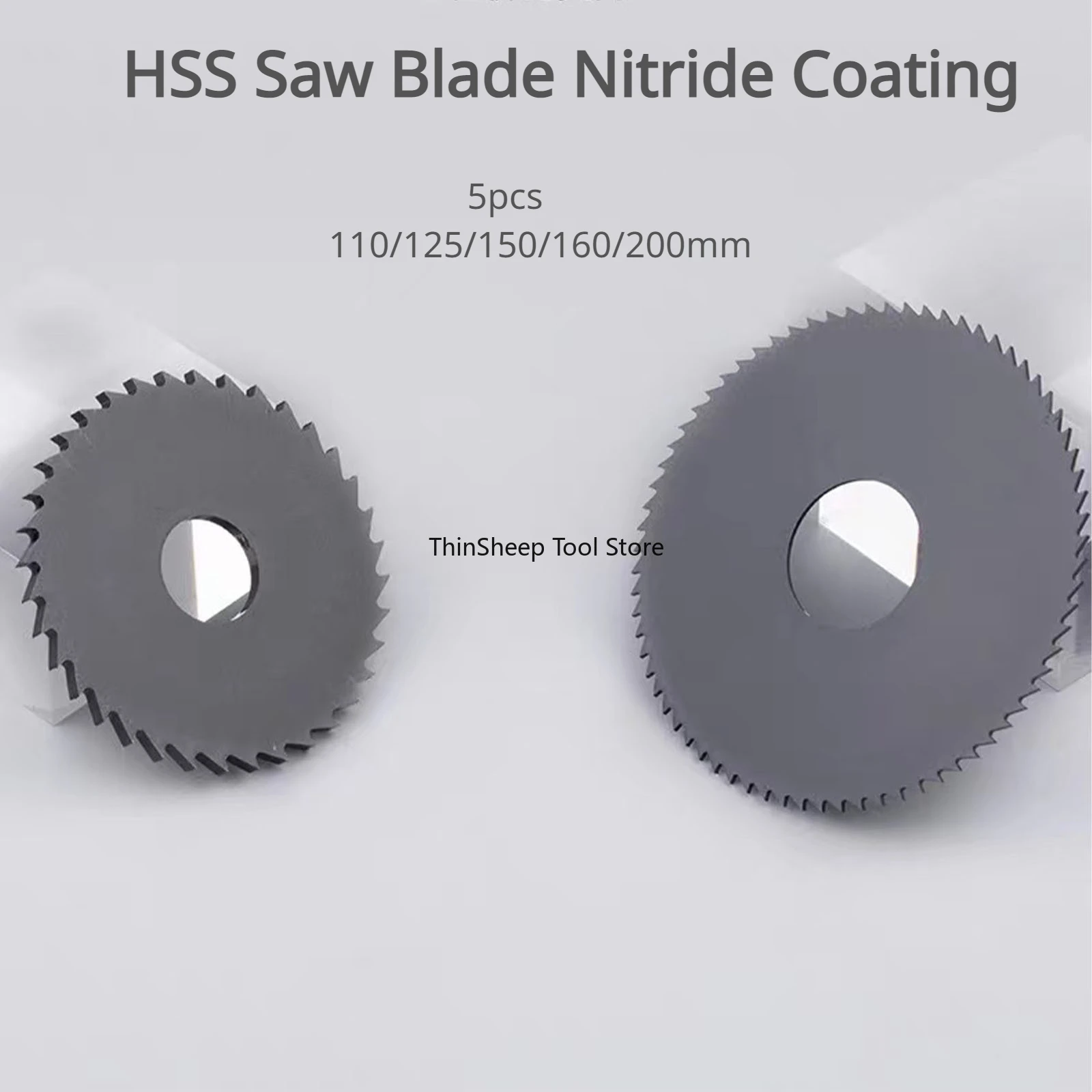 110-125-150-160-200mm-5pcs-HSS-Circular-Saw-Blade-Black-Nitride-Coating ...