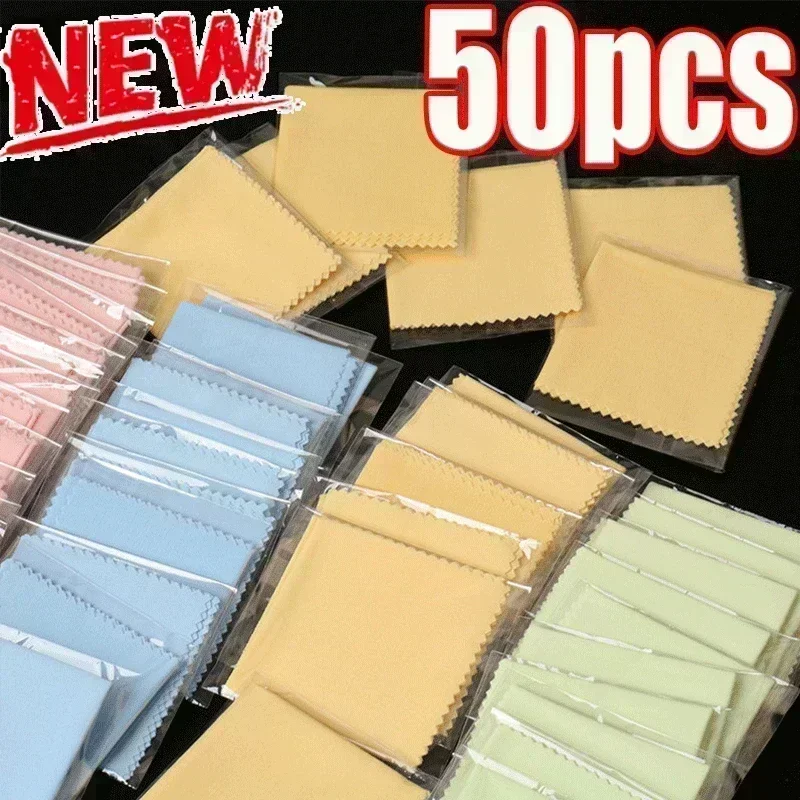 1-50-Stuks-Nieuwe-Microfiber-Reinigingsdoek-Hoge-Kwaliteit-Zeem-Brillen ...