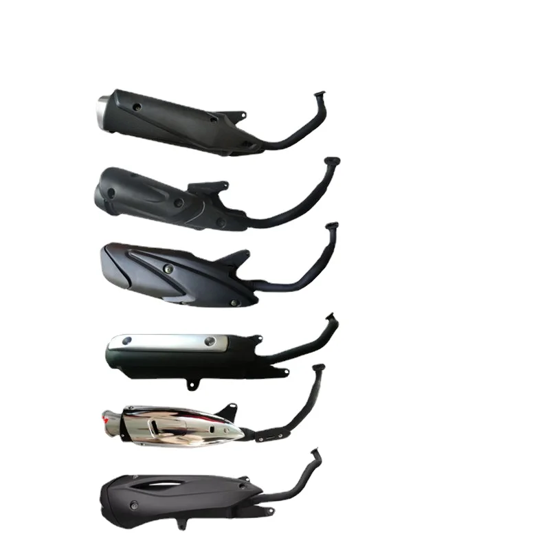 Exhaust Pipe Muffler Chimney for Scooter Moped GY6 49CC 50CC 80CC 100CC 139QMB P139QMB 4 stroke ...