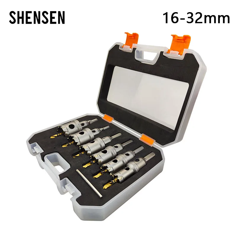 6-Stuks-16-32Mm-Boren-Kroon-Voor-Roestvrij-Staal-Tct-Gat-Zaagset ...