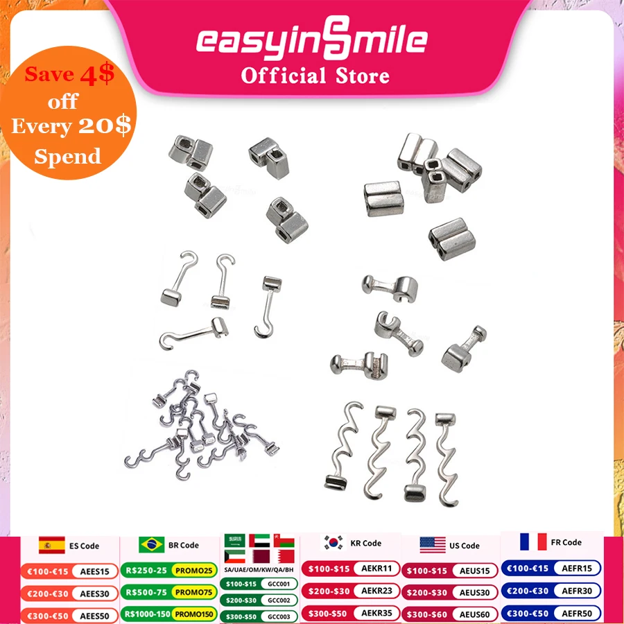 10Pcs-Pack-Dental-Orthodontic-Crimpable-Hook-EASYINSMILE-Stainless ...