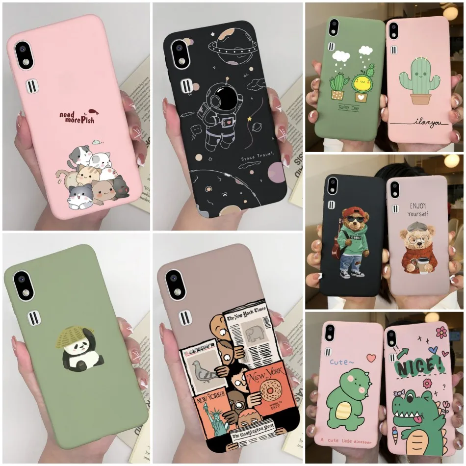 For-Samsung-A2-Core-Case-Cartoon-Soft-TPU-Silicone-Back-Cover-Phone ...