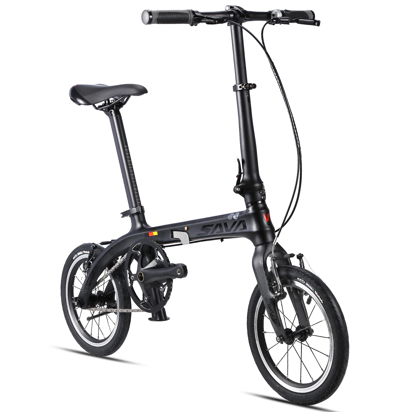 SAVA-Z0-carbon-fiber-folding-bicycle-14-inch-student-bicycle-one-button ...