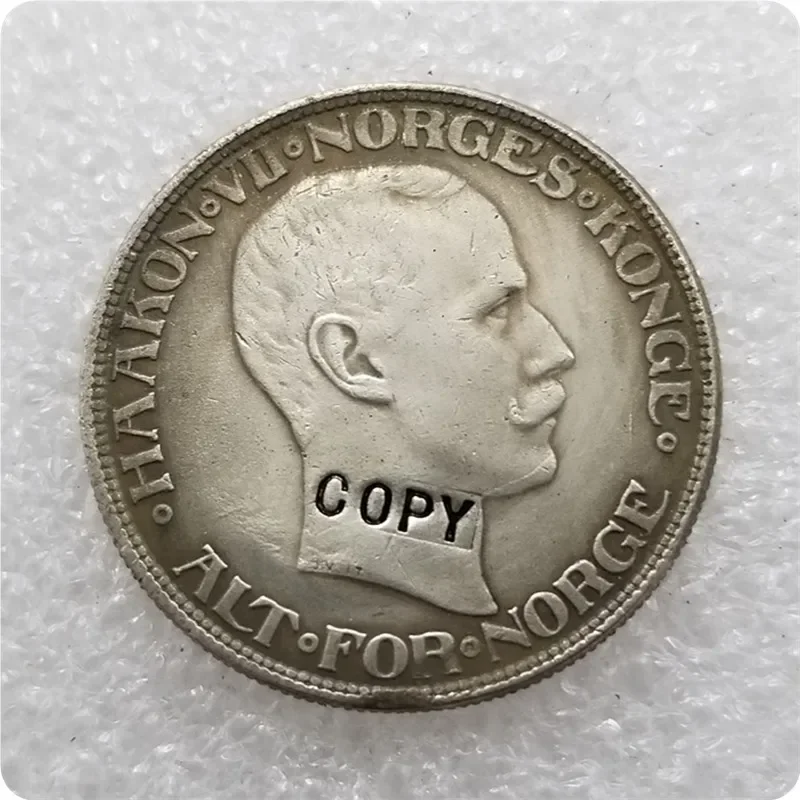 1908-1916-NORWAY-2-Kroner-Haakon-VII-COPY-COINS-Challenge-Pocket-Coins ...
