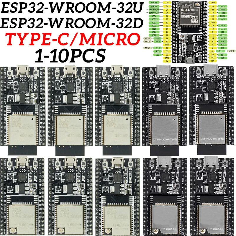 Placa-de-desarrollo-ESP32-DevKitC-core-ESP32-38-Pines-WIFI-Bluetooth ...