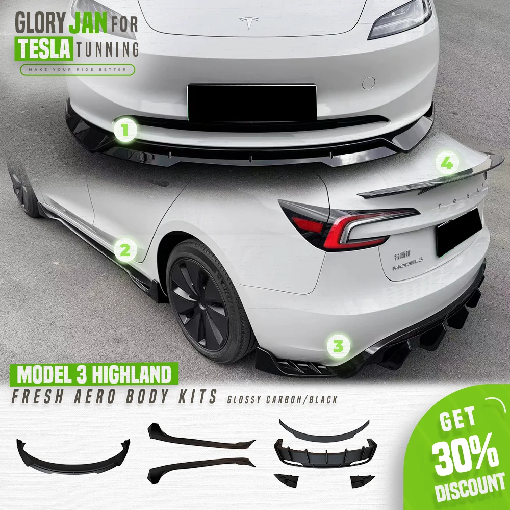 Model-3-Highland-2024-Body-Kit-Fresh-Aero-For-Tesla-Model-3-Refresh ...