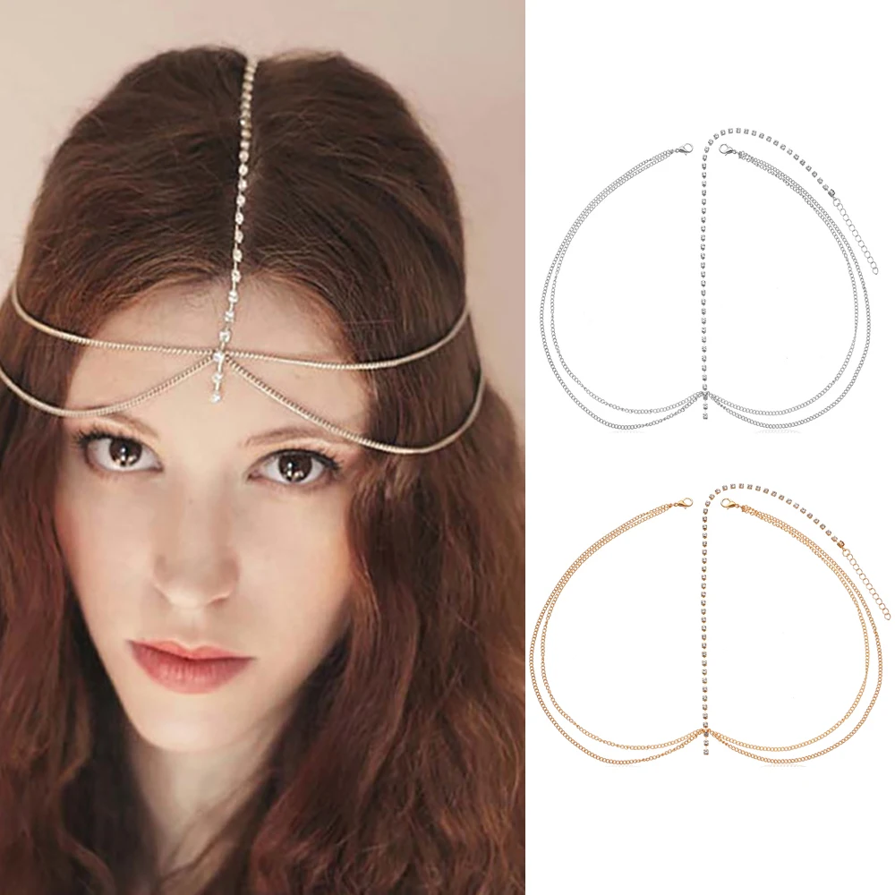 Bridal-Crystal-Head-Chains-for-Women-Girl-Forehead-Headbands-Headdress ...
