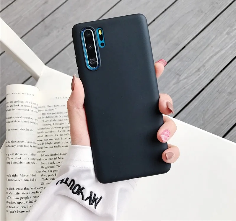 Однотонный чехол для Huawei P30 Pro P30PRO, мягкий чехол из ТПУ для ...