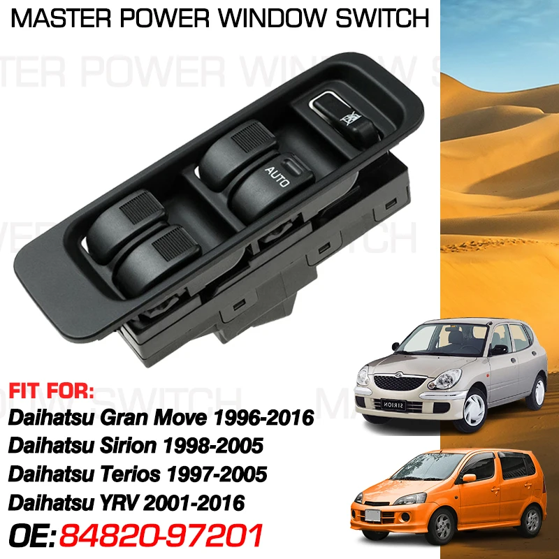 Front-Left-Power-Master-Window-Switch-84820-97201-For-Daihatsu-Gran ...