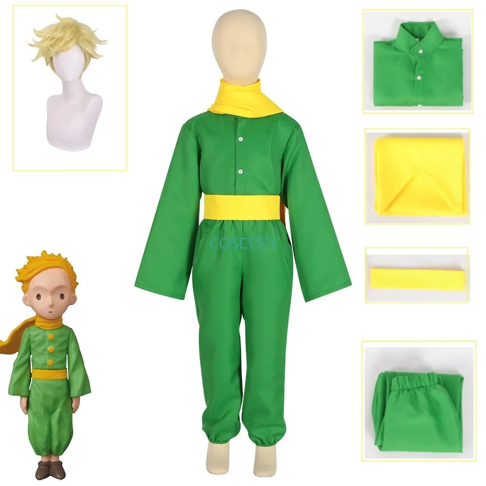 Anime-The-Little-Small-Prince-Green-Cosplay-Costume-Wig-Halloween ...