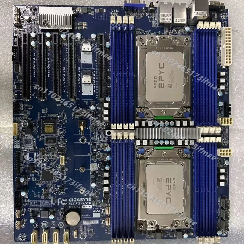 Zestaw MZ72-HB0 HB1 HB2 Płyta główna EPYC 7742 7642 7542 7532 7K62 7F72 ...