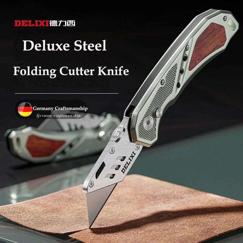 Heavy-Duty-Folding-Utility-Knife-Thickened-Metal-Steel-Alloy-Box-Cutter ...