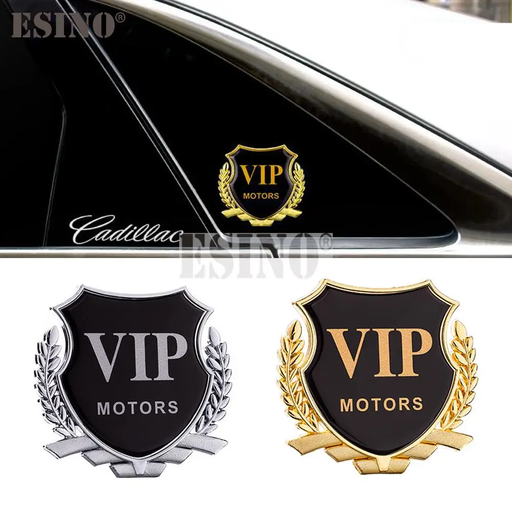 Car Styling 3D VIP Motors Emblem Badge Decal Car Trunk Metal Zinc Alloy ...