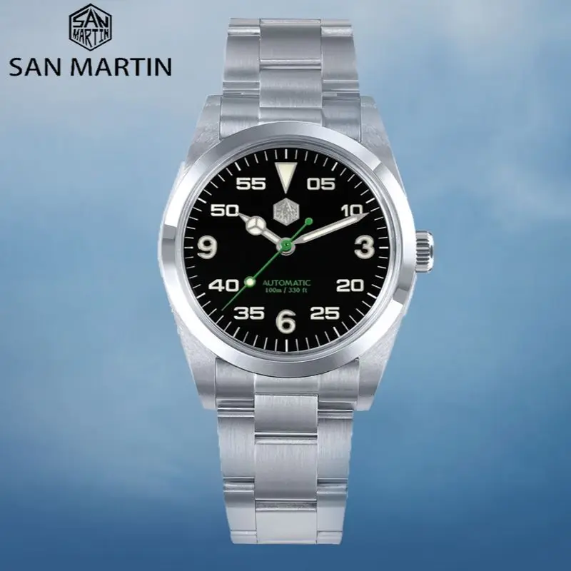 San-Martin-AK-Reloj-de-pulsera-autom-tico-para-hombre-cron-grafo-mec ...
