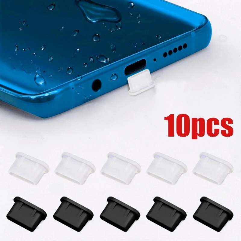Type-c Silicone Dust Plugs Phone Usb Charging Port Protector Cover Type ...