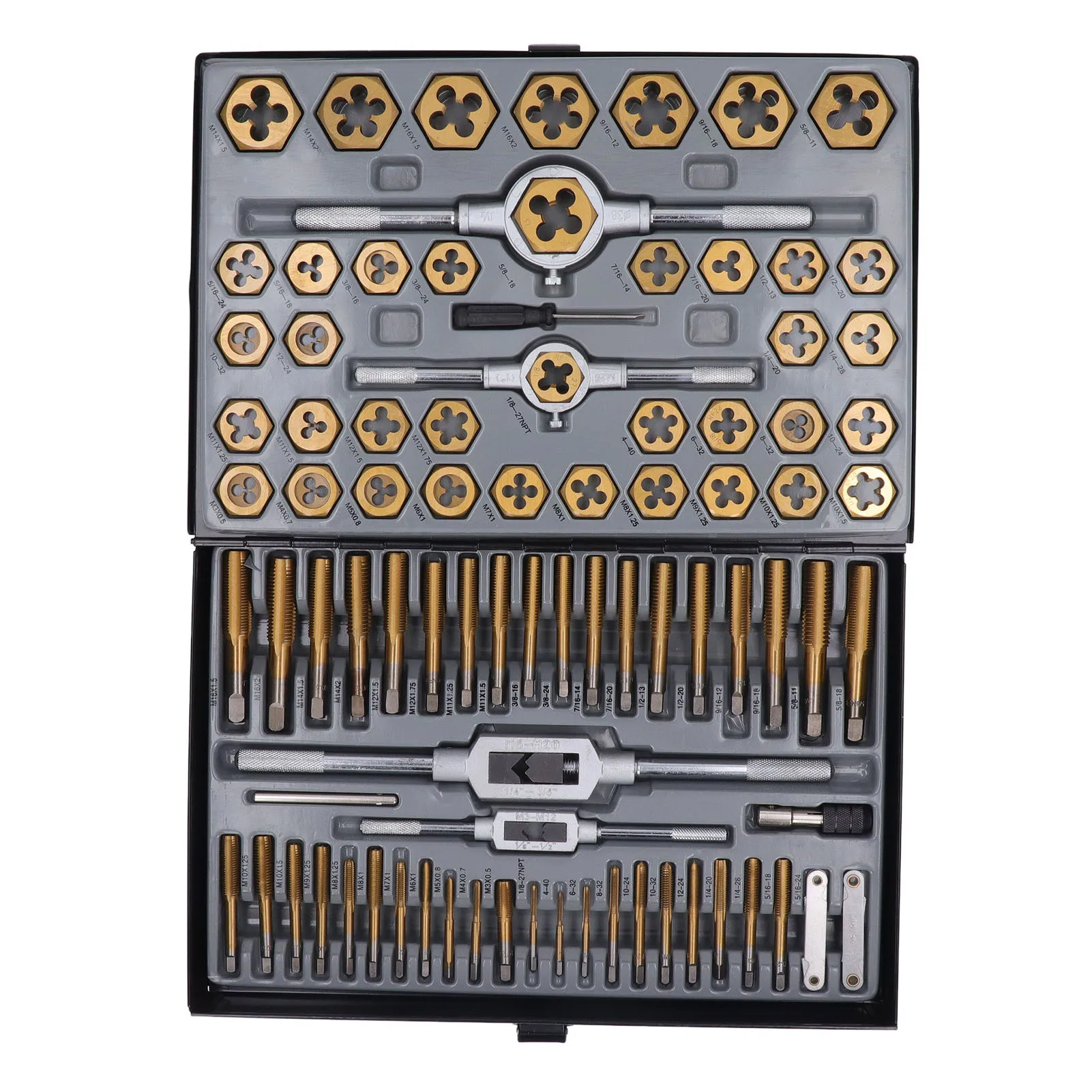 Threading-Tool-Set-Tapered-Thickness-Tap-Die-Set-High-Hardness-Portable ...