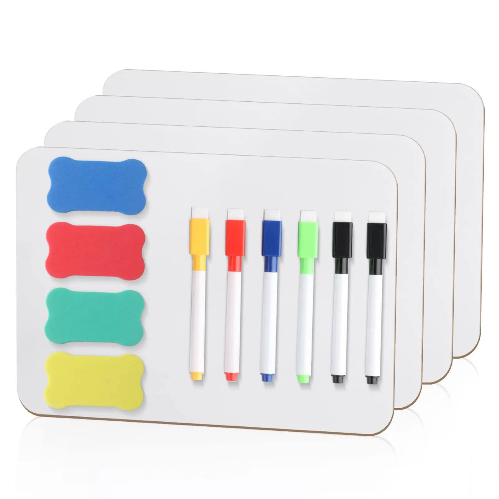 Small Whiteboard, A4 Mini Whiteboards, Mini Whiteboard and Pens and ...