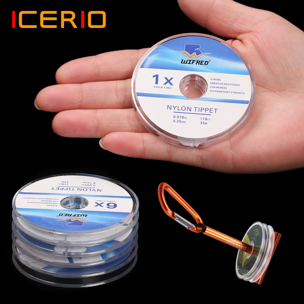 ICERIO-1X-2X-3X-4X-5X-6X-Fly-Fishing-Nylon-Tippet-Line-Transparent ...