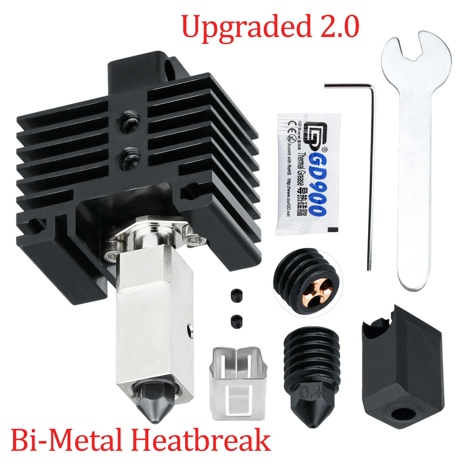Upgrade Bambu Lab X1 Hotend Bi-Metal Heatbreak High Speed Print 3D ...