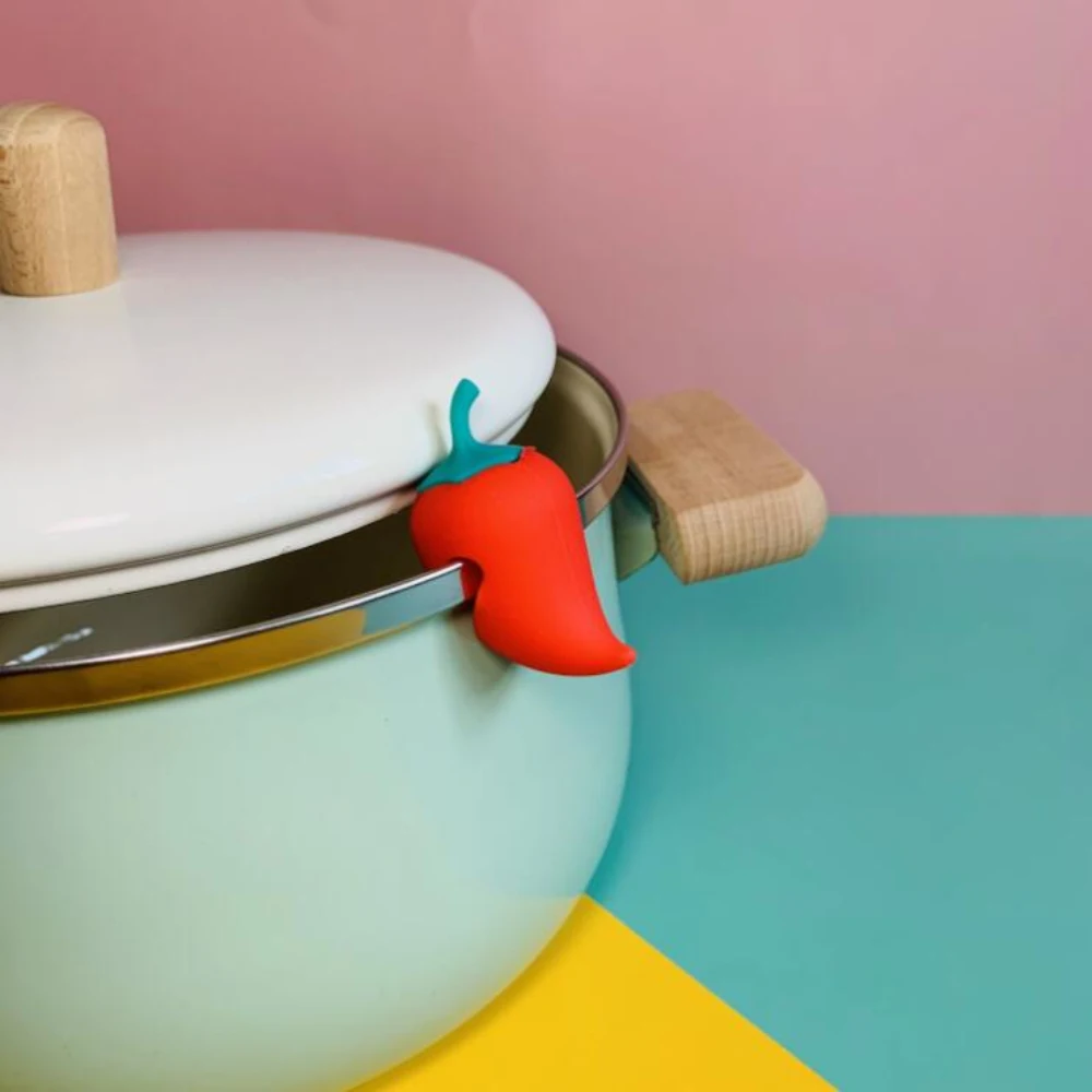 Anti Overflow Splash Pot Stoppers Cookware Pot Lid Edge Space Maker ...