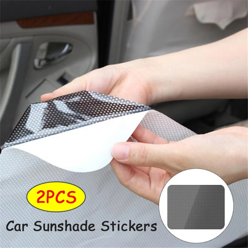 2Pcs Car Sunshade Stickers static Electrostatic Window Sun-shading ...