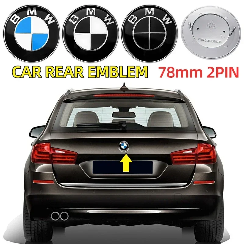 1pcs-78mm-2-Pins-51141970248-Car-Rear-Boot-Trunk-Emblem-Badge-Logo ...