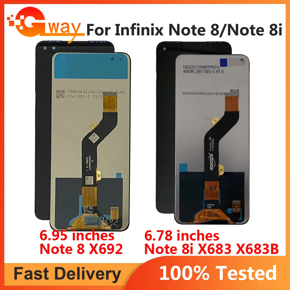 For Infinix Note 8i X683 X683B LCD Display Touch Screen Assembly For ...
