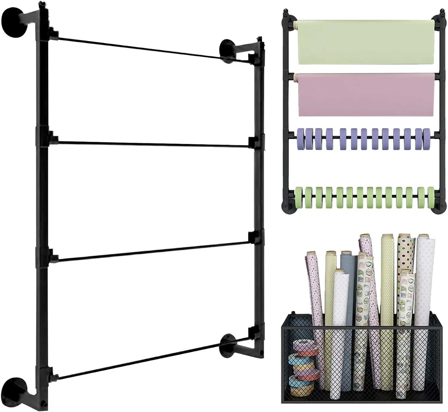 Wall Mounted Ribbon Holder Organizer Ra 5 Tier Metal Ribbon Ra Display ...