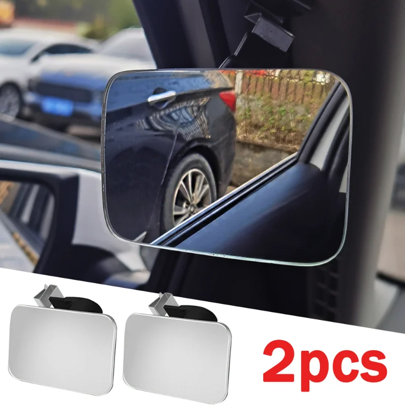 Car Auxiliary Blind Spot Mirror Interior 360 Degree Adjustable HD ...