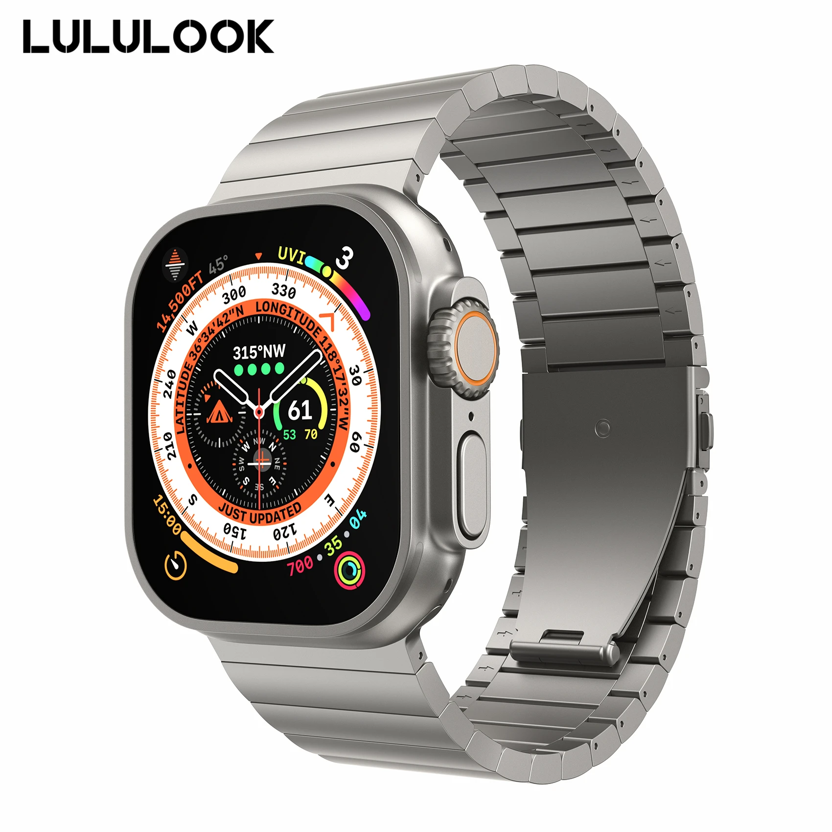 LULULOOK-Bracelet-de-montre-pour-Apple-Watch-Ultra-en-titane-maillons ...