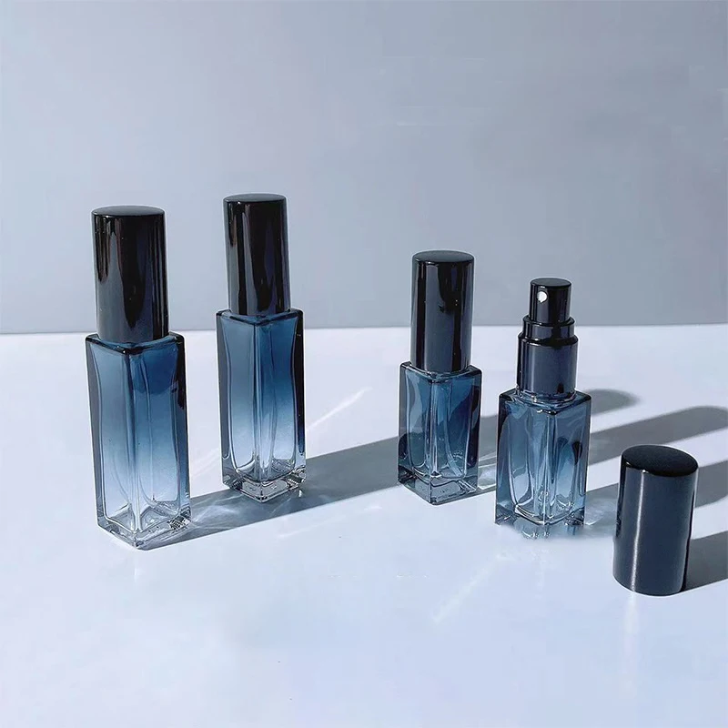 Gradient Blue Perfume Bottle 5ml 9ml 20ml Empty Glass Parfume Atomizer ...