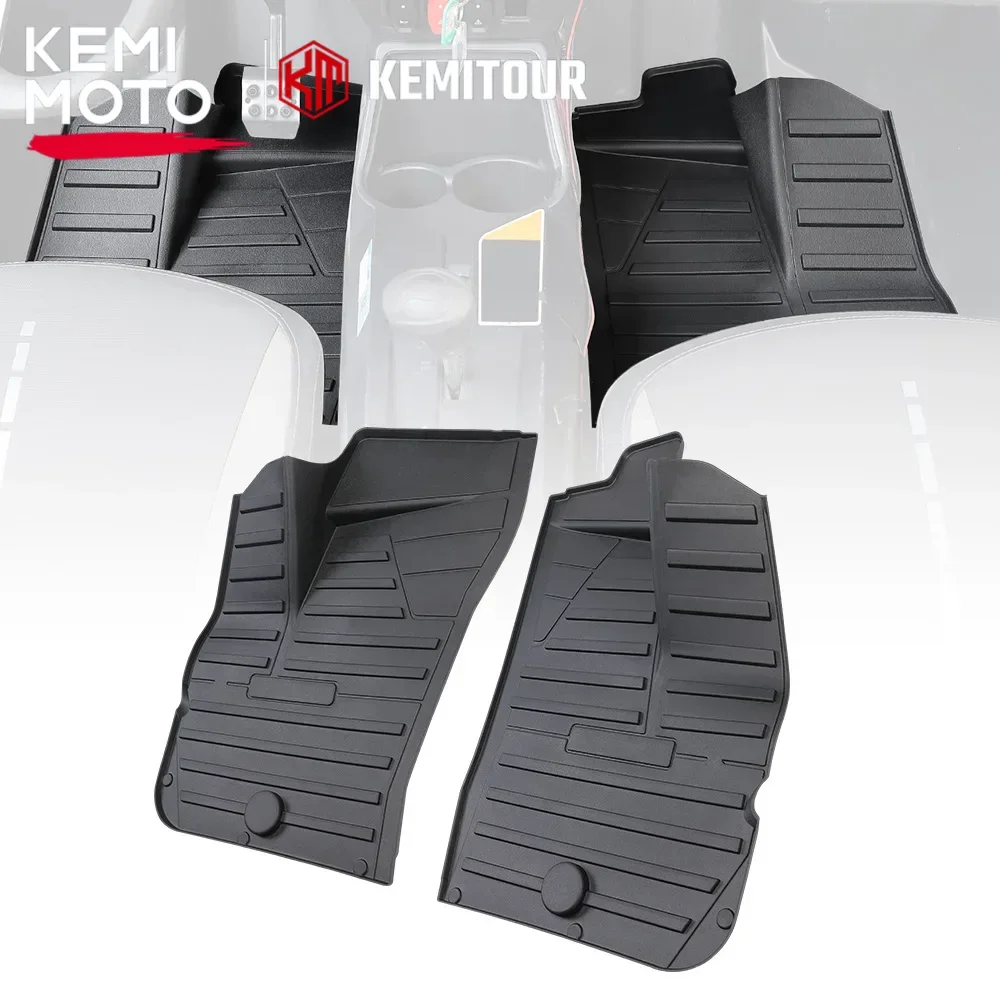 TPE Front Floor Mats For CF-MOTO ZFORCE 950 SPORT, HO SPORT, H.O. EX ...