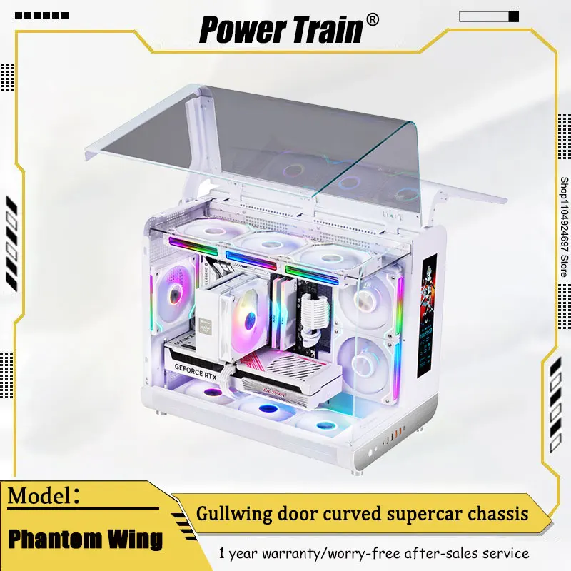 Power Train X-GAMERX Wing Chassis Tpye-C Interface LCD Version Black ...