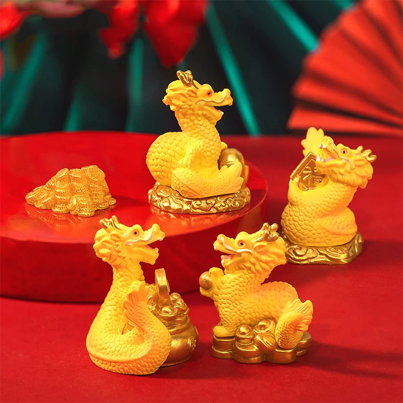 Cartoon-Dragon-Desktop-Tabletop-Ornaments-Good-Fortune-Mini-Resin-Micro ...