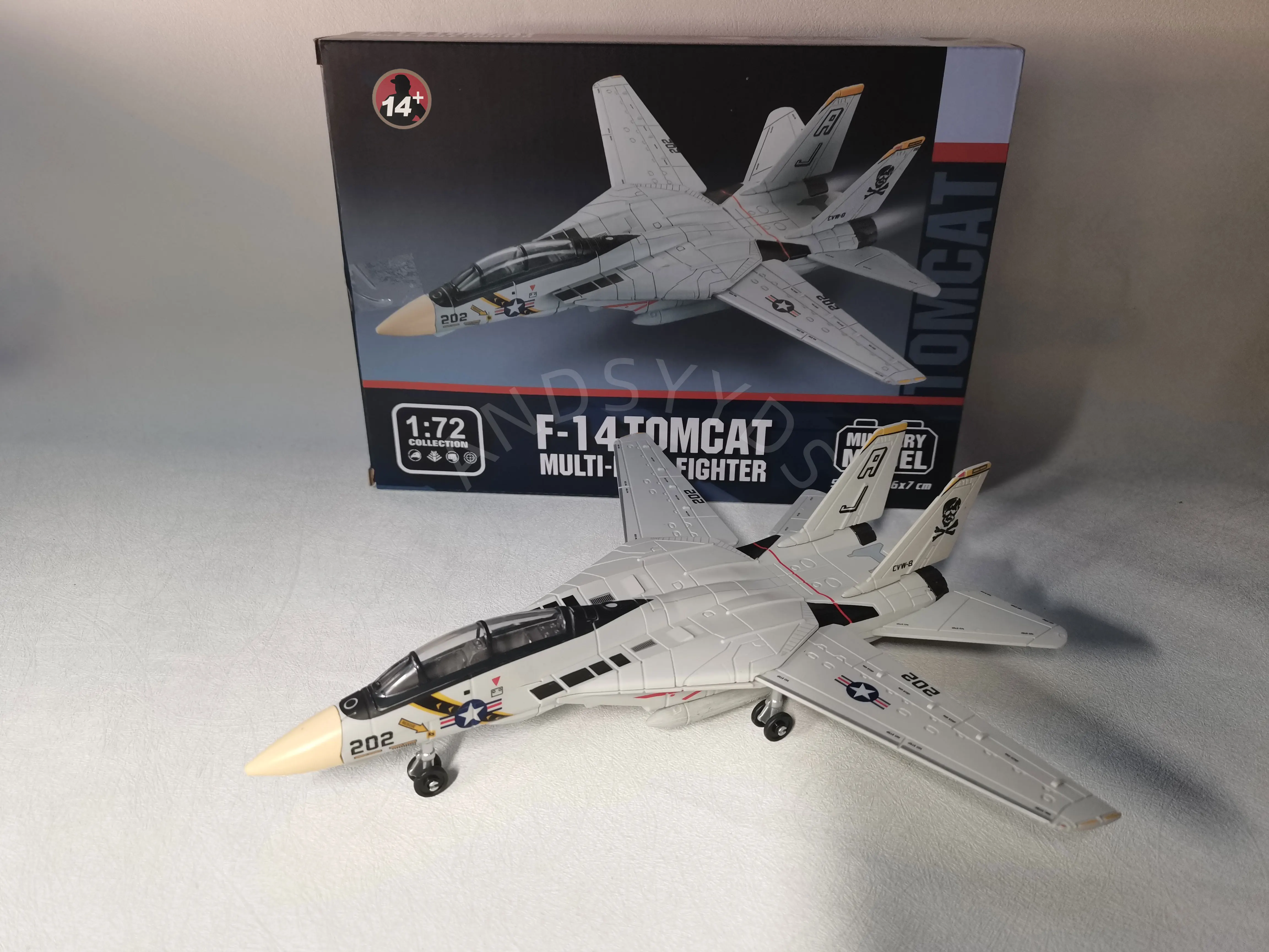 1/72 Toy Plane F14 Panda Multi Purpose Fighter Non Gluedtoy airplane ...