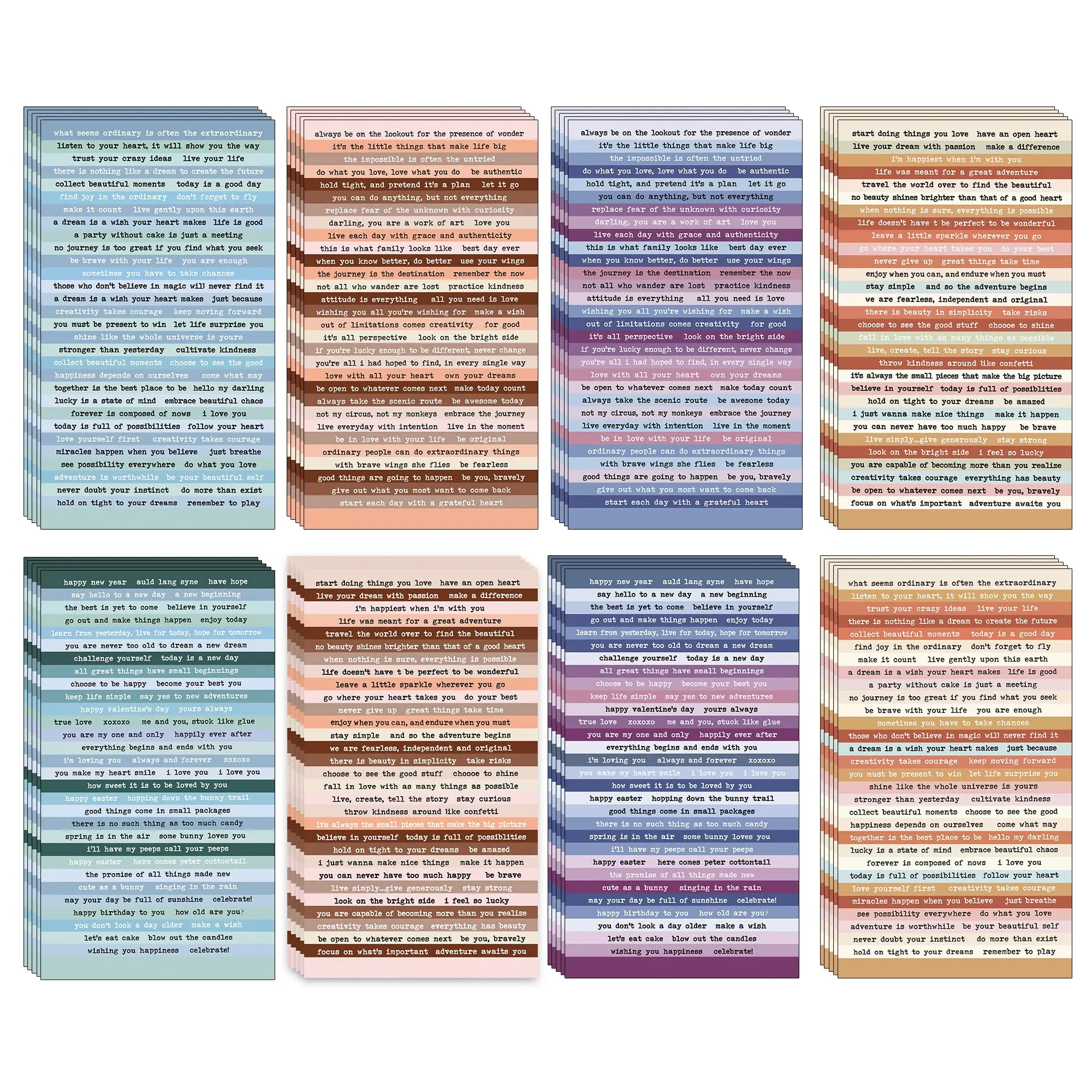 8 Sheet Colorful Small Talk Stickers Quote Stickers for Journaling ...