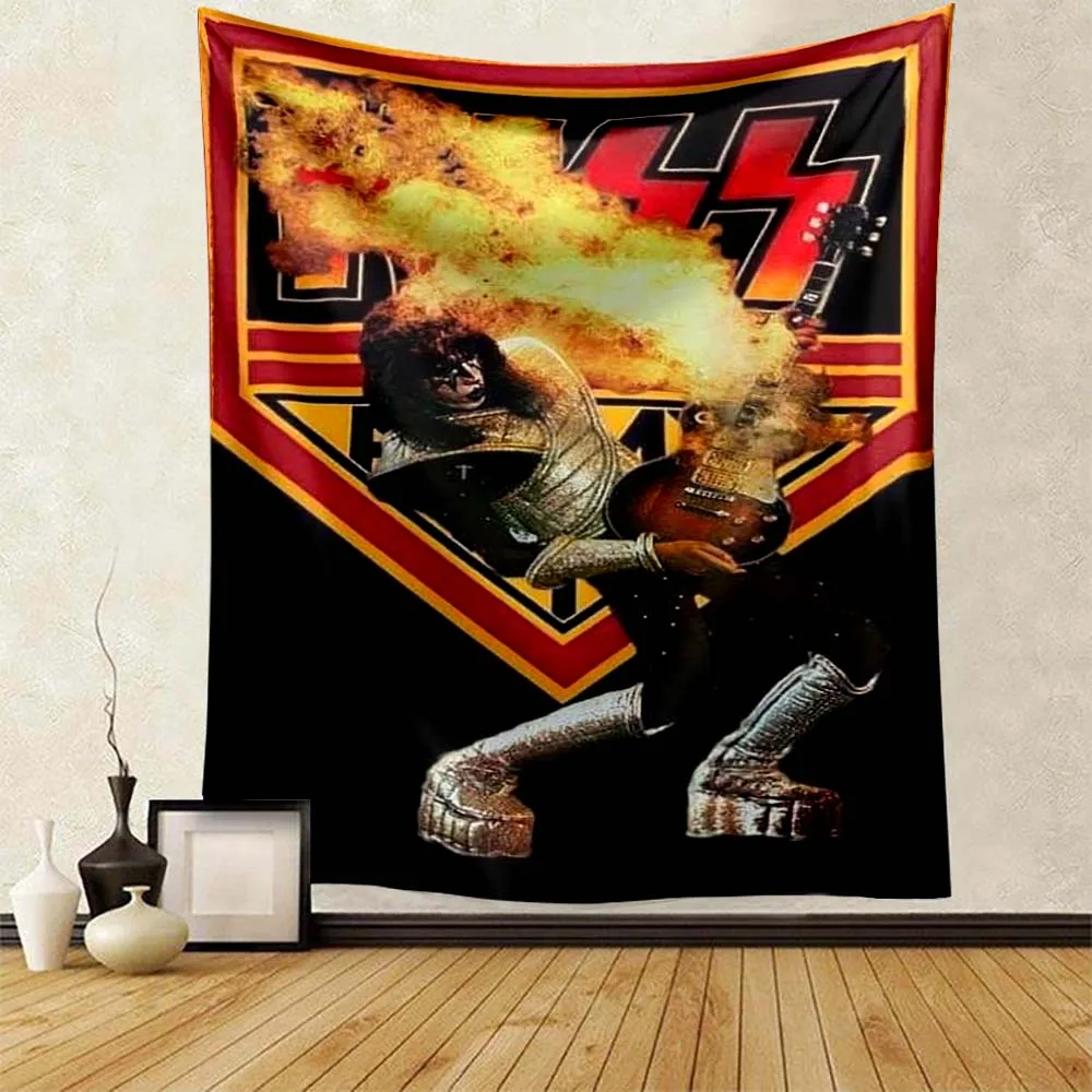 Tenture,Tapisserie de musique Kd'appareils Rock and Roll,meilleur cadeau d'anniversaire pour ...