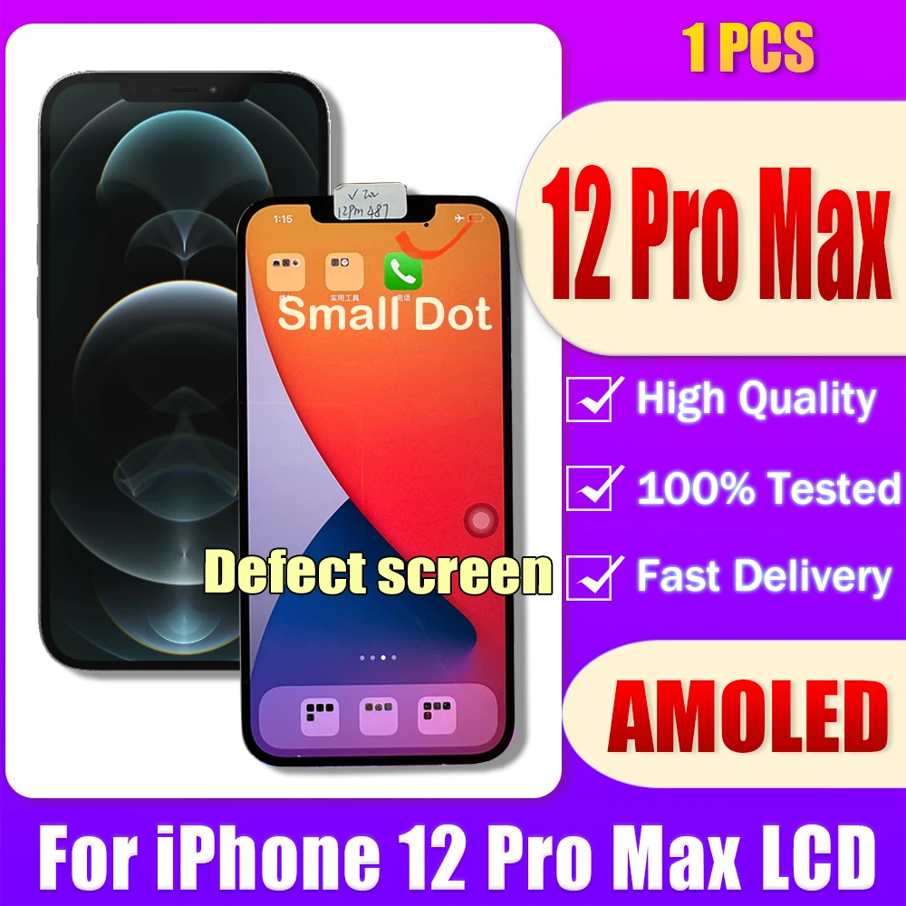 Defect-For-iPhone-12-Pro-Max-Lcd-A2411-A2342-A2410-A2412-Display-Touch ...