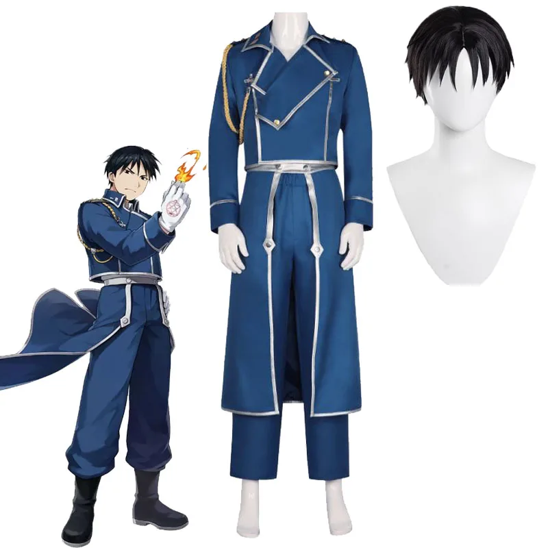 Uniforme-de-Cosplay-Fullmetal-Alchemist-Roy-Mustang-traje-de-animaci-n ...