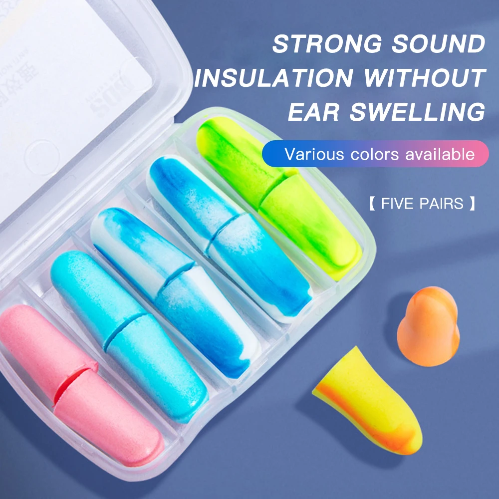10Pc-set-Sleep-Ear-Plugs-Noise-Reduction-Sound-Insulation-Earplugs ...