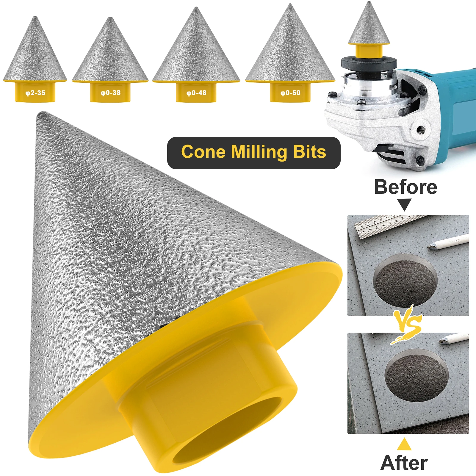 New Diamond Beveling Chamfer Bit Sturdy Diamond Countersink Drill Bits ...