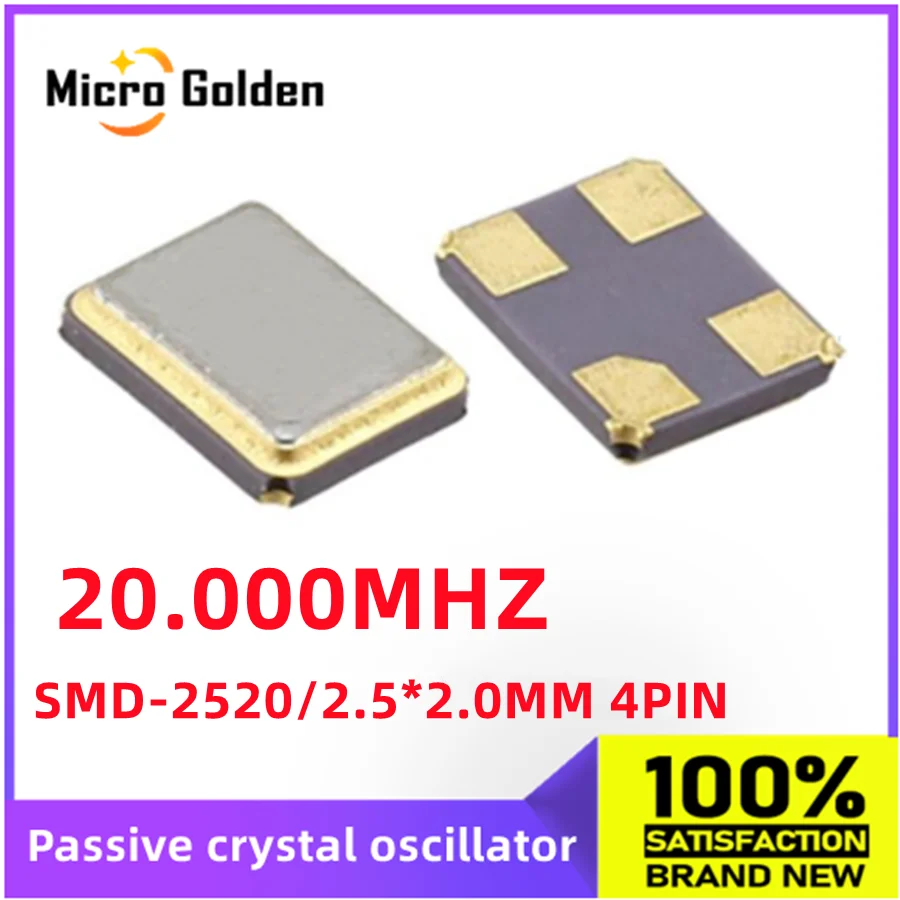 (10pcs) 20M 20MHZ 20.000MHZ 2520 SMD Passive Crystal Oscillator 4PIN 2 ...