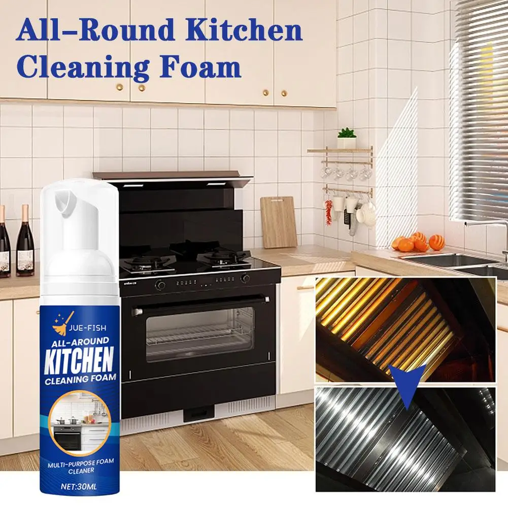 Kitchen-Grease-Foam-Cleaner-Pan-Rust-Remover-Grills-Spray-Stain-Dirt ...