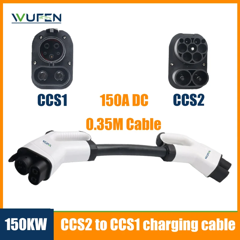 WUFEN-CCS2-to-CCS1-Combo-Charging-Cable-150A-with-0-35M-Long-Electric ...