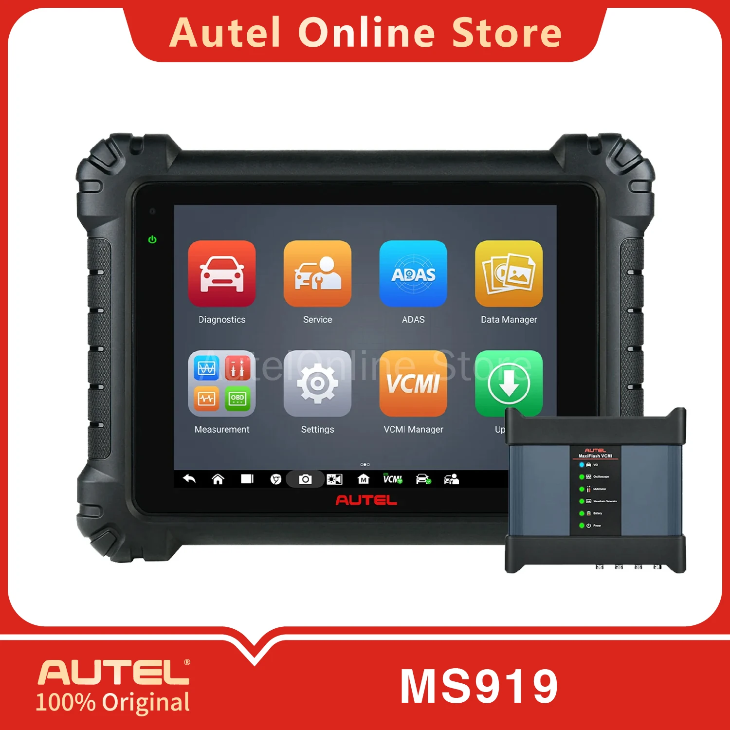 Autel Maxisys MS919 Car Diagnostic Scanner with Topology Module Mapping ...