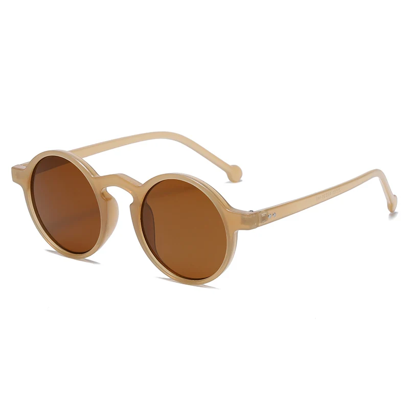 Small-Round-Sunglasses-Women-Vintage-Brand-Designer-Brown-Sun-Glasses ...